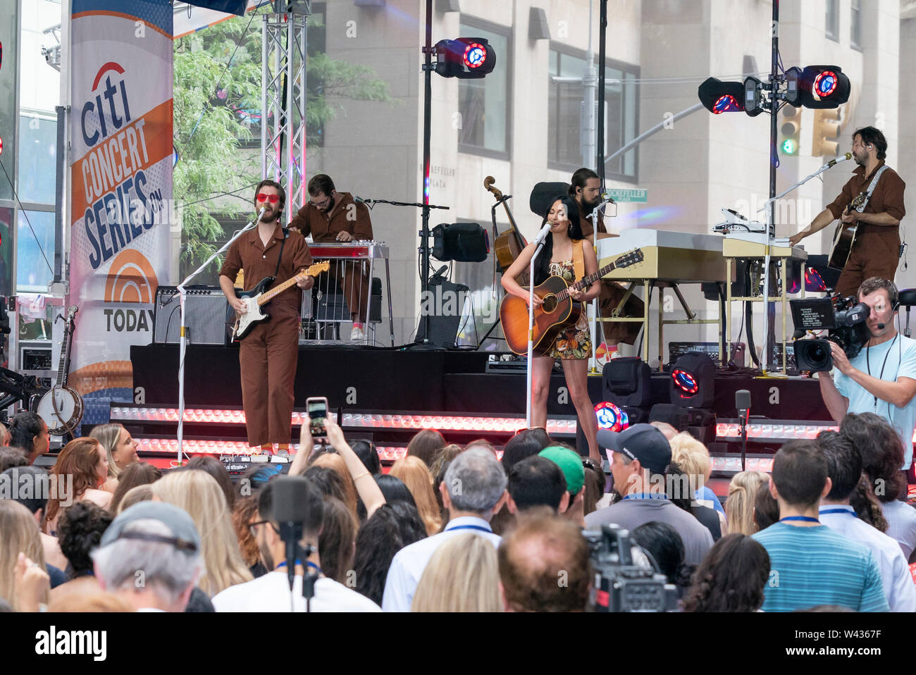 New York, NY - July 19, 2019: Singer Kasey Musgraves performs on NBC ...