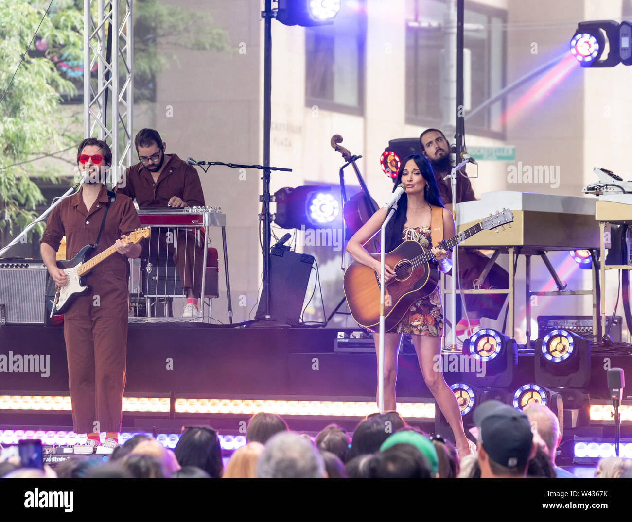 New York, NY - July 19, 2019: Singer Kasey Musgraves performs on NBC ...