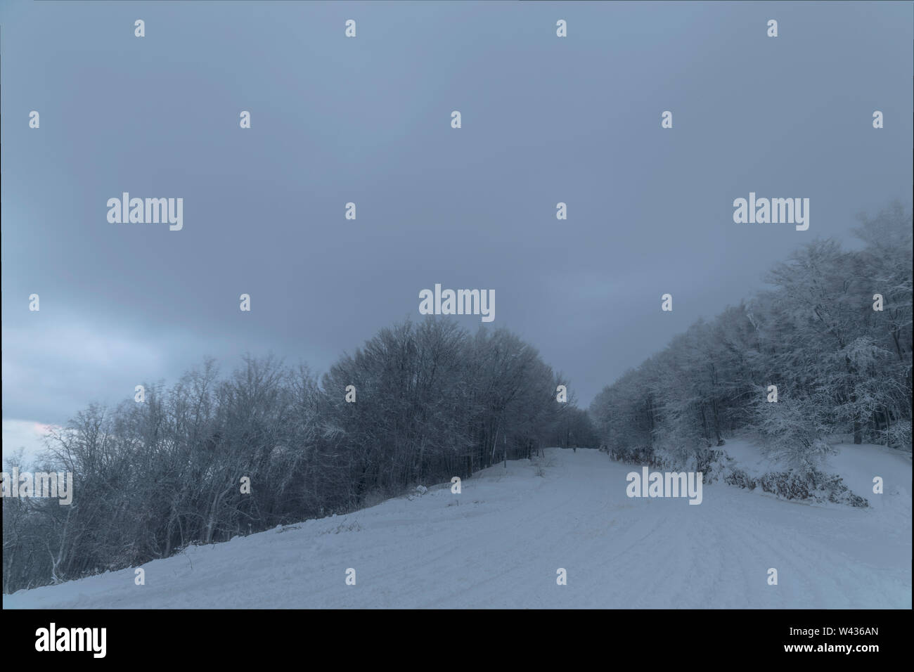 Winter on Mt pelion greece Stock Photo - Alamy
