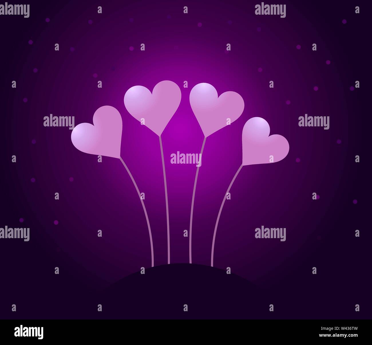 Balloon night glow Stock Vector Images - Alamy