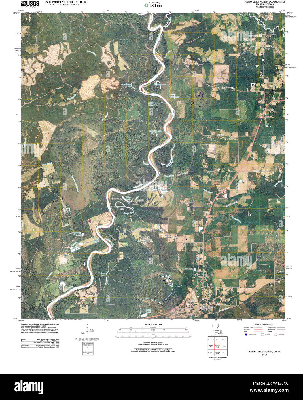 Merryville map hi-res stock photography and images - Alamy