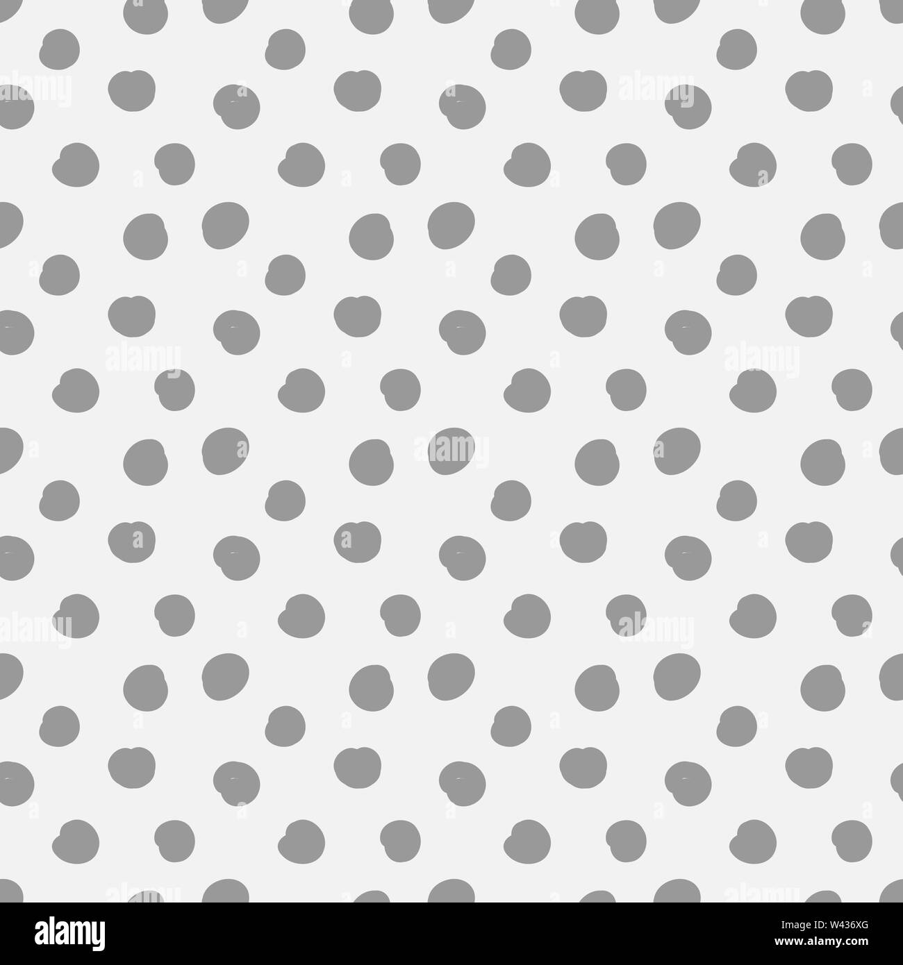 Doodle grey dots seamless pattern. Vector illustration Stock Vector ...