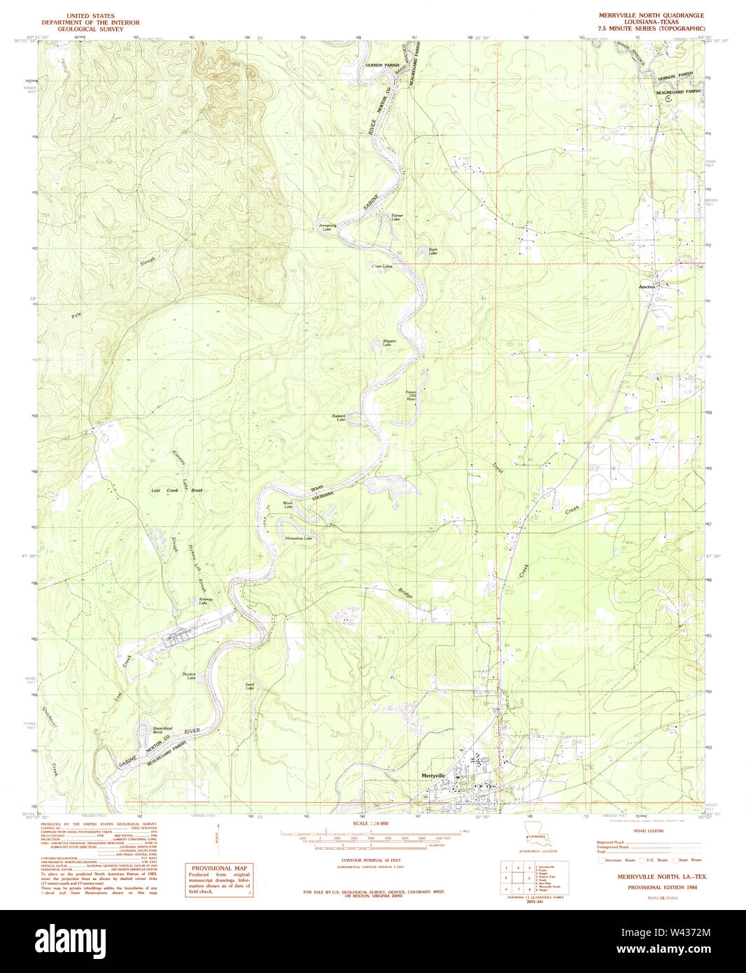 Merryville map hi-res stock photography and images - Alamy