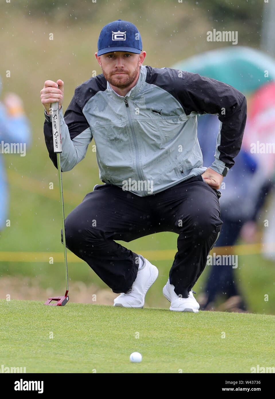 England's Garrick Porteous during day two of The Open Championship 2019 ...