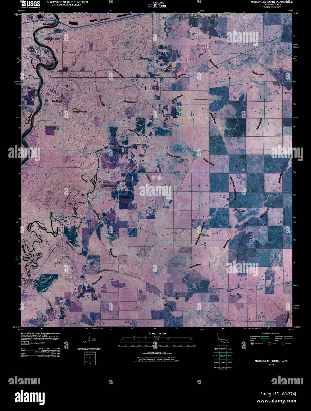 Merryville map hi-res stock photography and images - Alamy