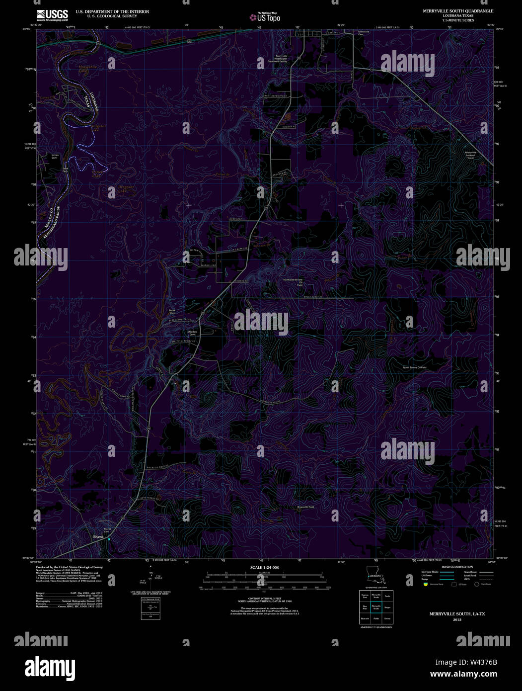 Merryville map hi-res stock photography and images - Alamy
