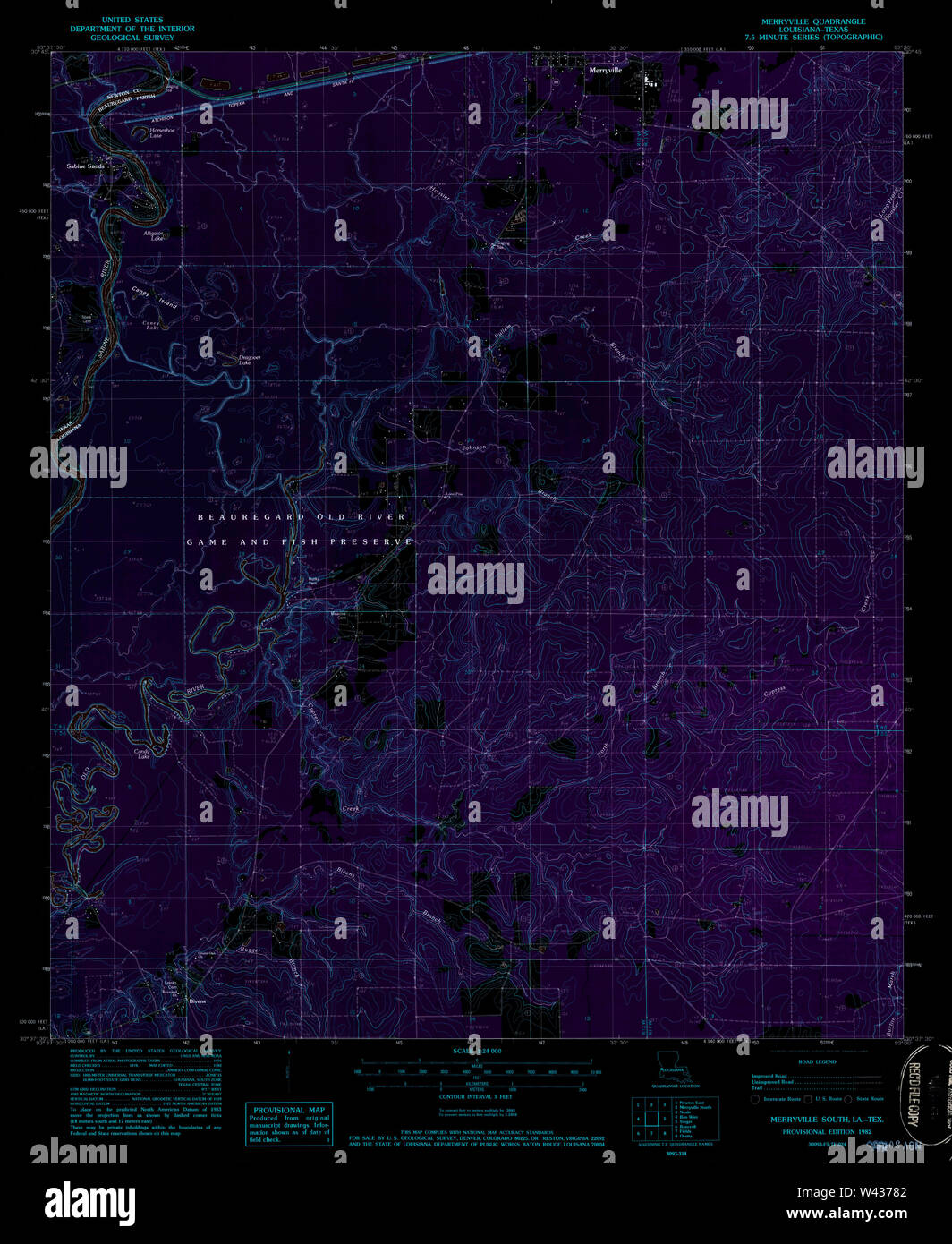 Merryville map hi-res stock photography and images - Alamy