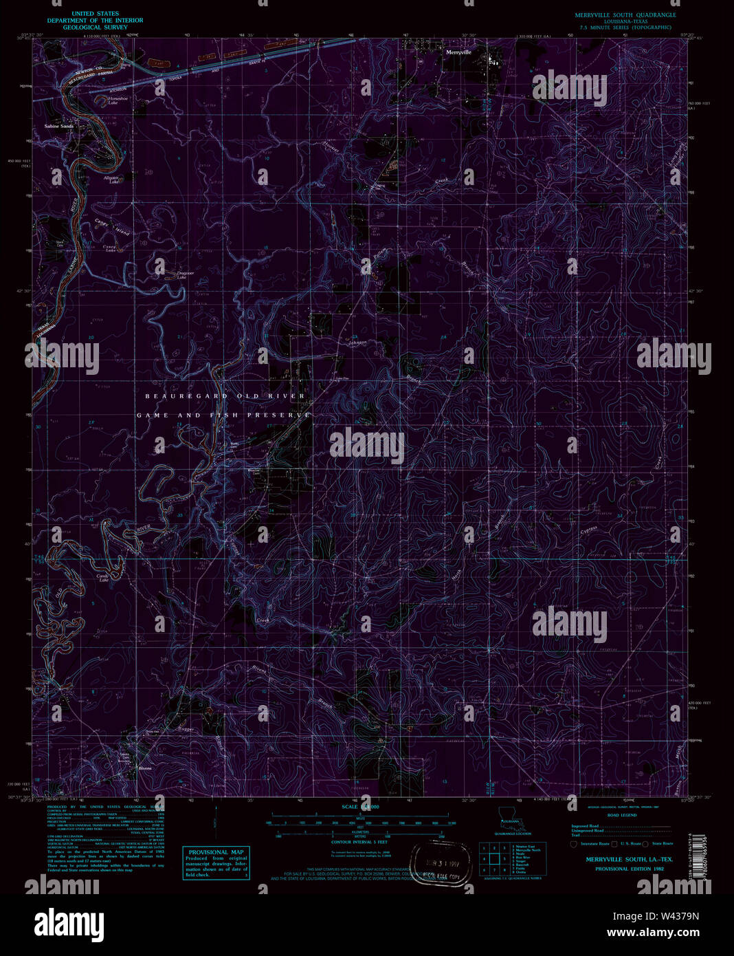 Merryville map hi-res stock photography and images - Alamy