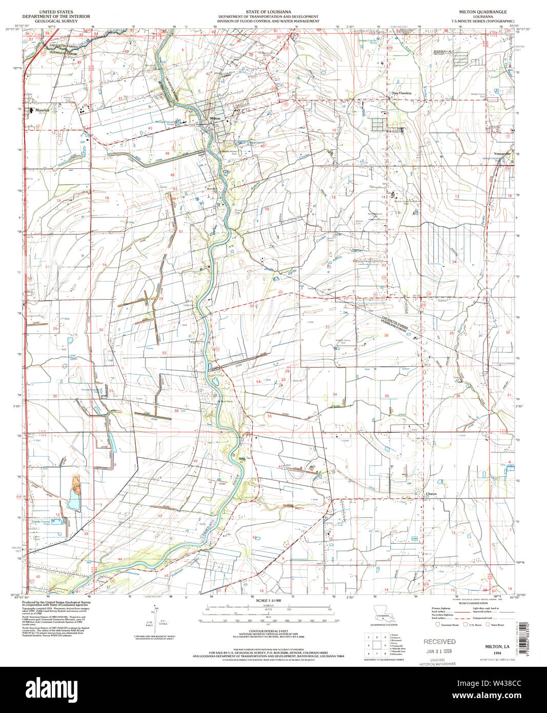 Map of milton Cut Out Stock Images & Pictures - Alamy