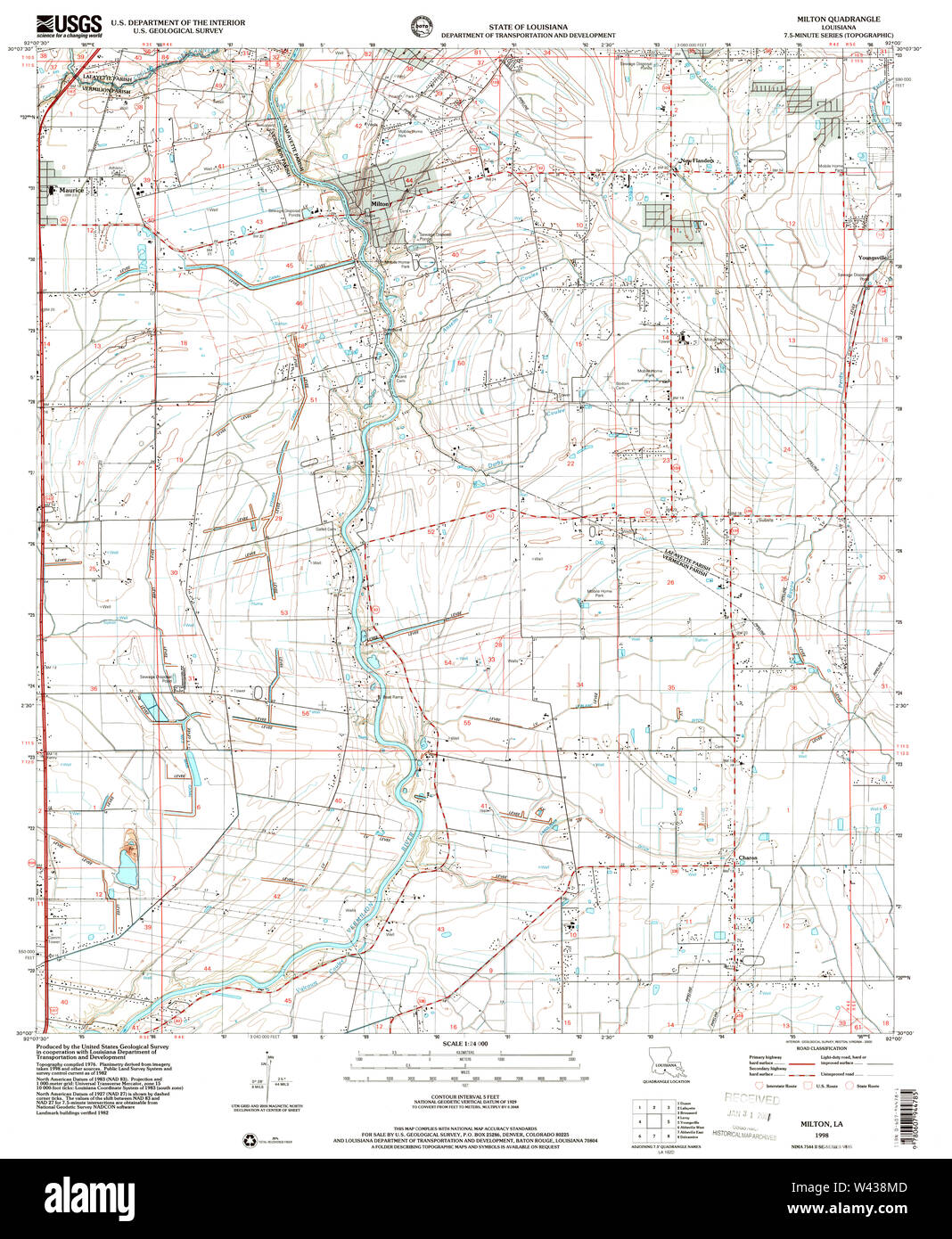 Map of milton Cut Out Stock Images & Pictures - Alamy