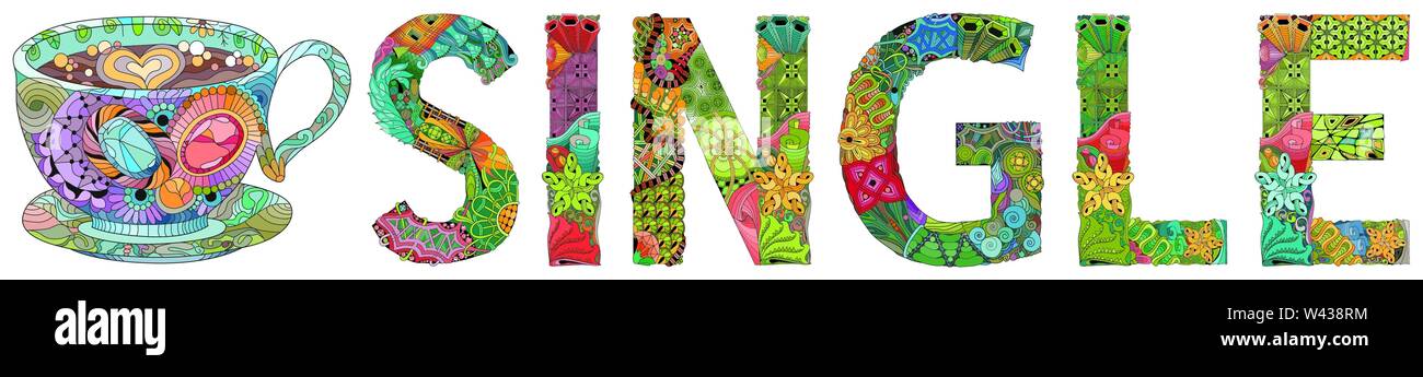 Single word vector vectors hi-res stock photography and images - Alamy