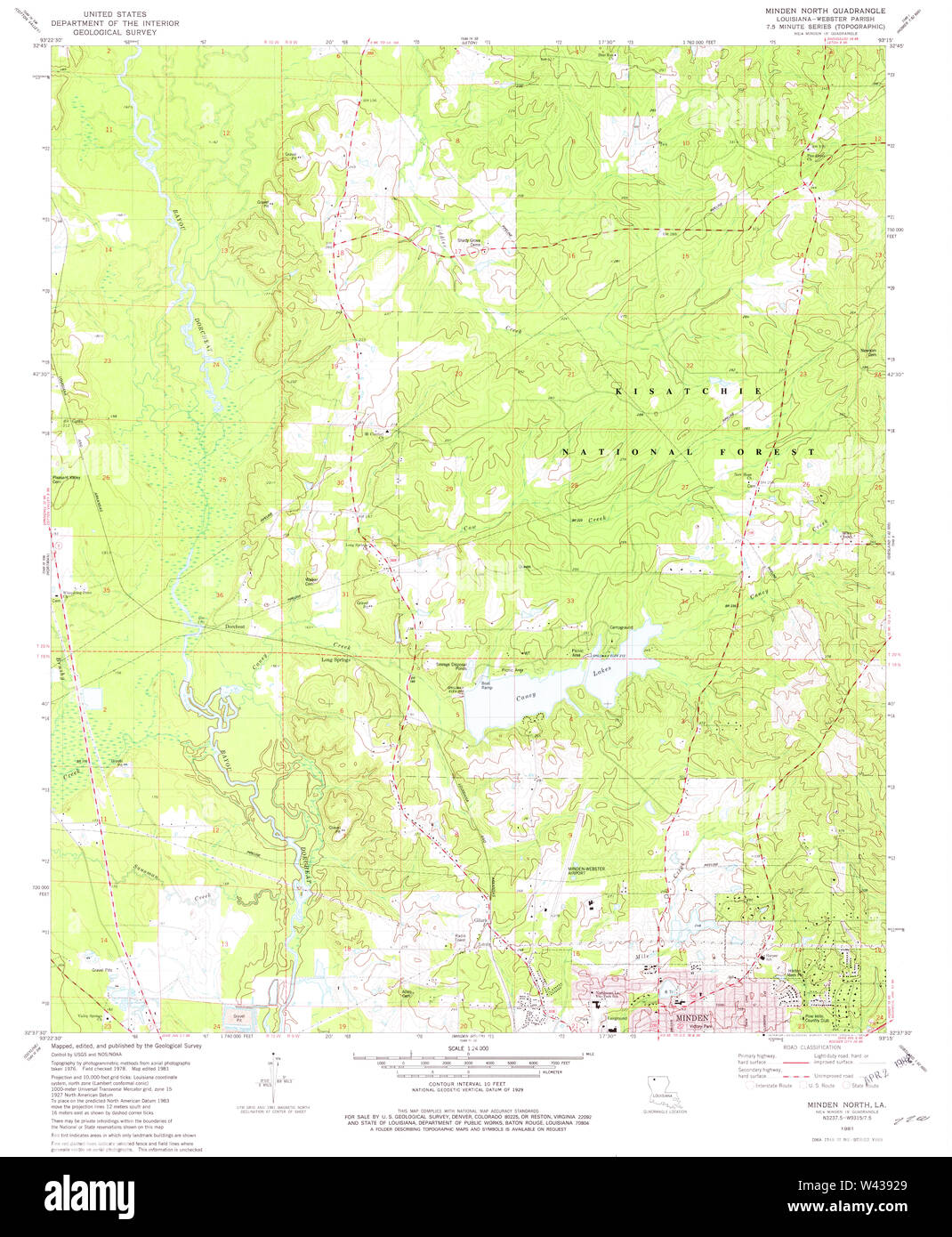 Map of minden Cut Out Stock Images & Pictures - Alamy