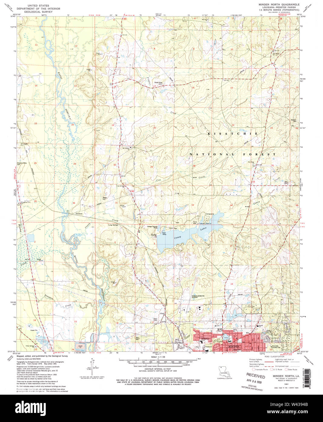 Map of minden Cut Out Stock Images & Pictures - Alamy