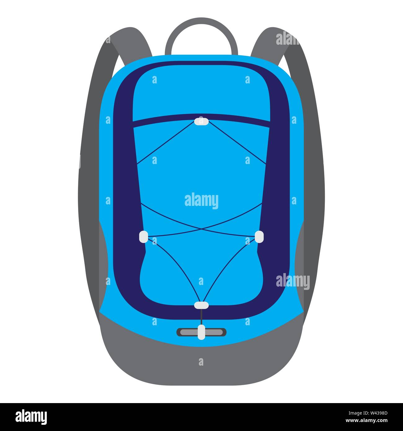 Isolated camping backpack on a white background - Vector Stock Vector ...