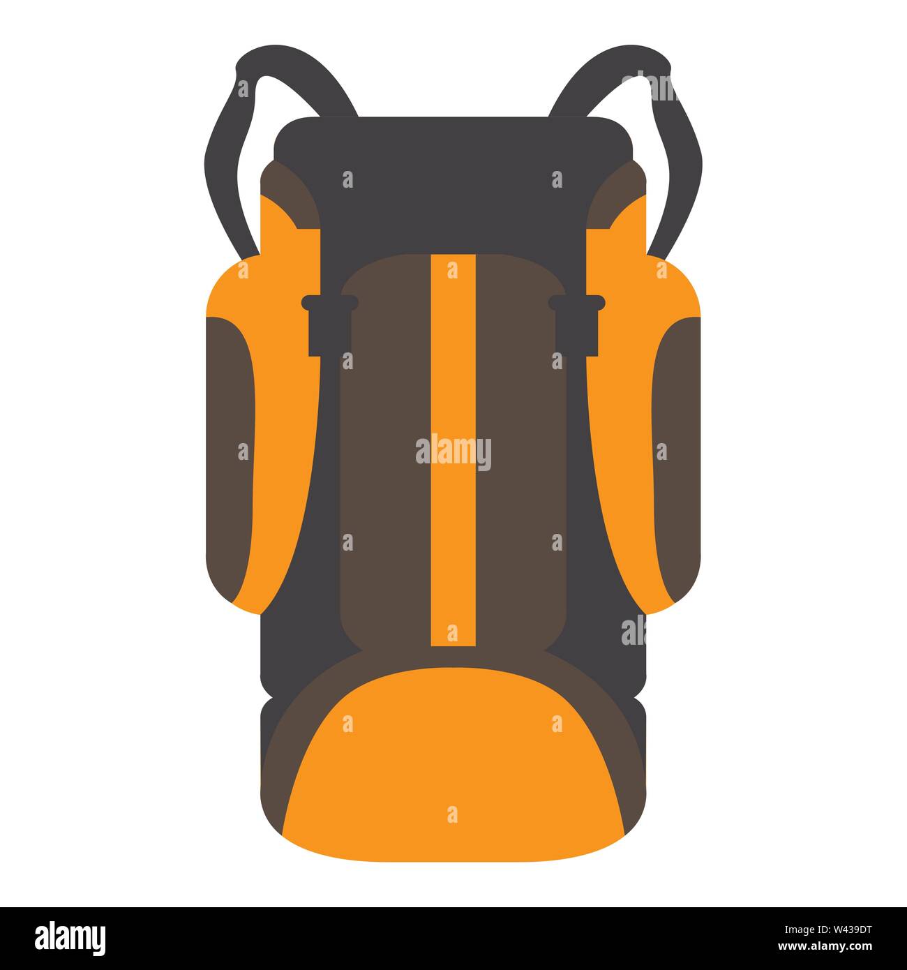 Isolated camping backpack on a white background - Vector Stock Vector ...