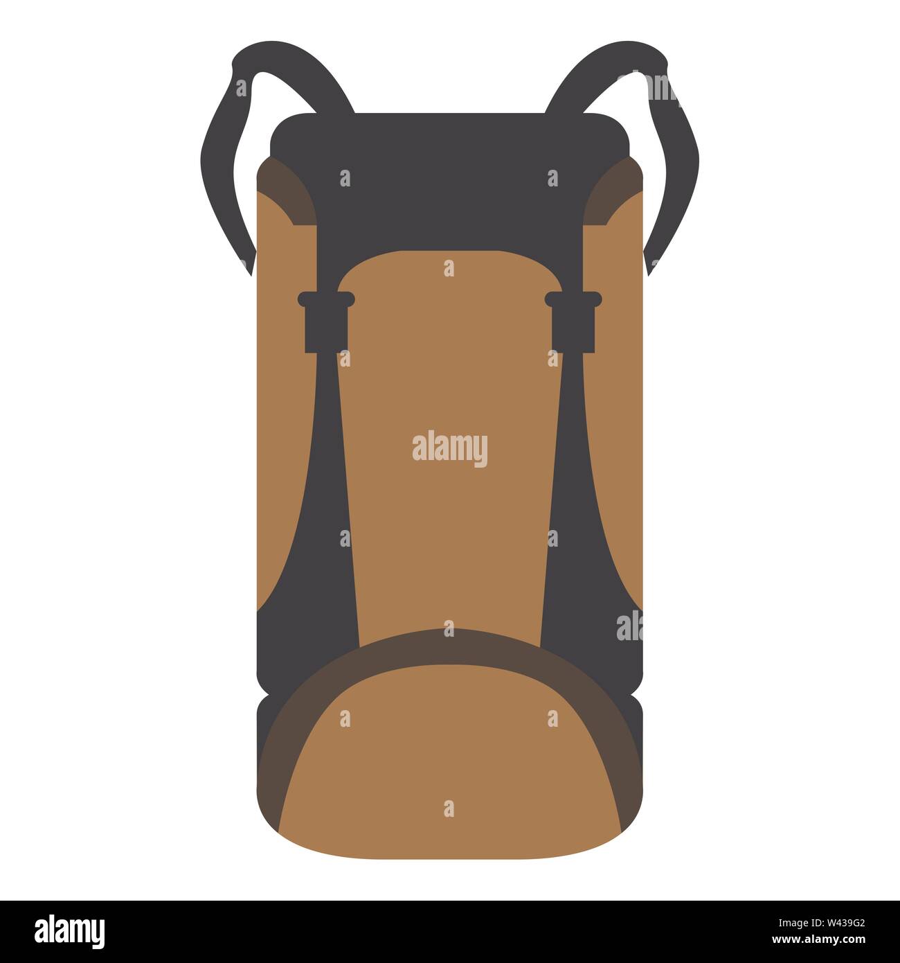 Isolated camping backpack on a white background - Vector Stock Vector ...