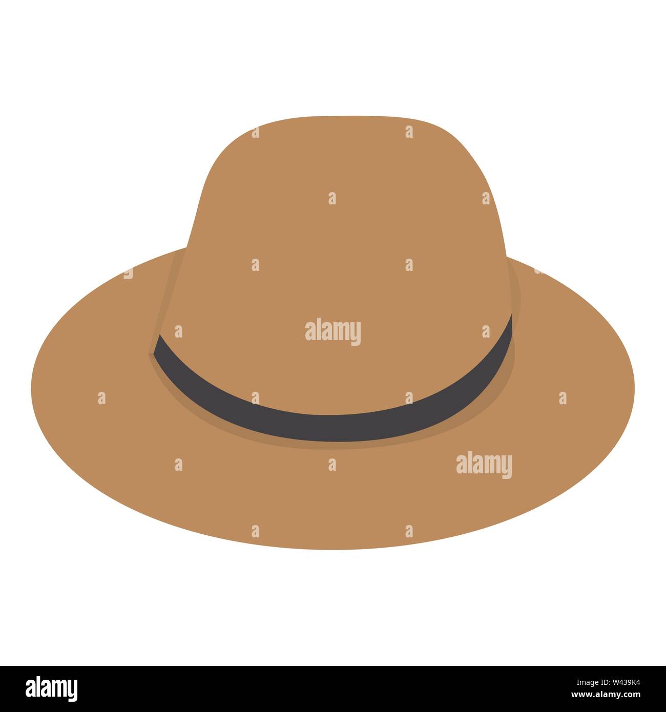 Isolated man beach hat on a white background - Vector Stock Vector ...