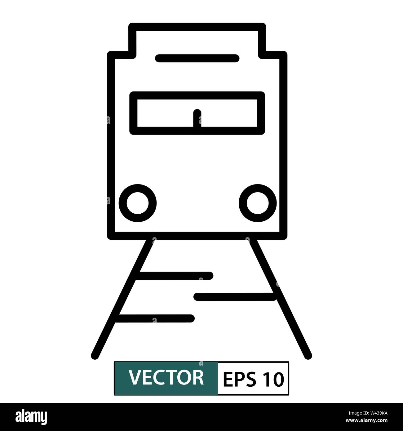 Train icon, symbol, flat design isolated on white. Vector illustration ...
