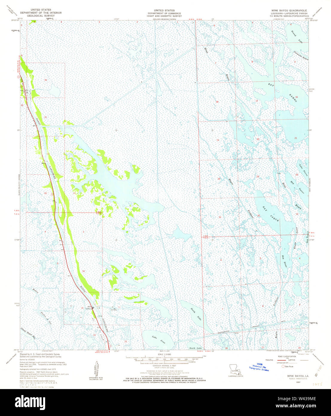 Bayou louisiana map hi-res stock photography and images - Alamy