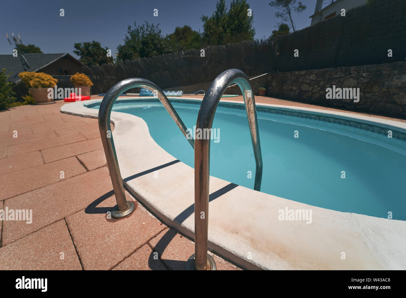 Swimming pool in a house Stock Photo - Alamy