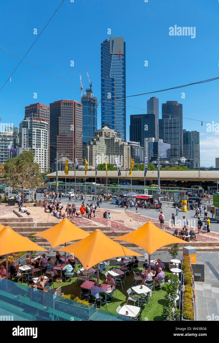 Federation square melbourne australia hi-res stock photography and ...