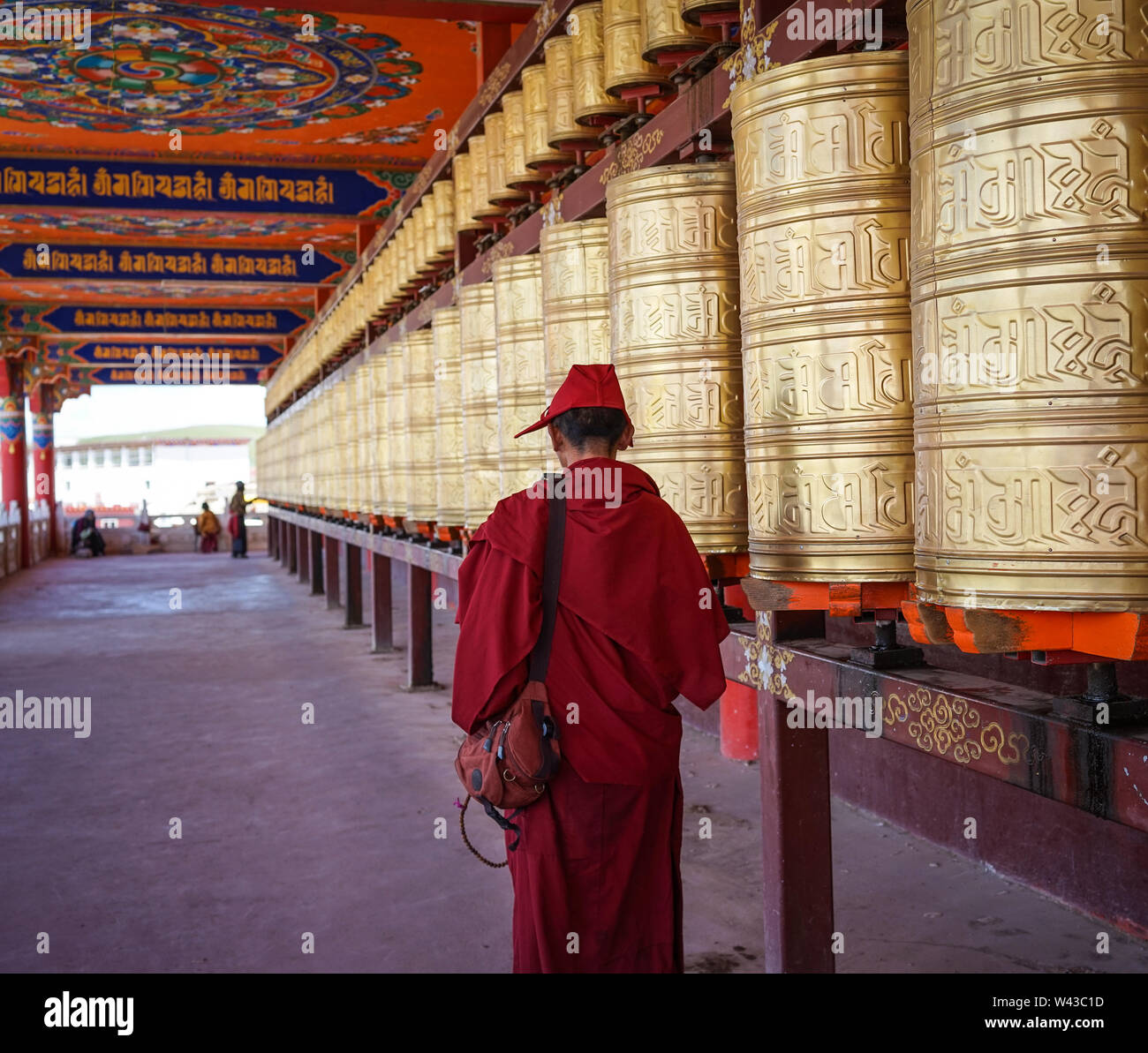 Monk pilgrimage pray golden hi-res stock photography and images - Alamy