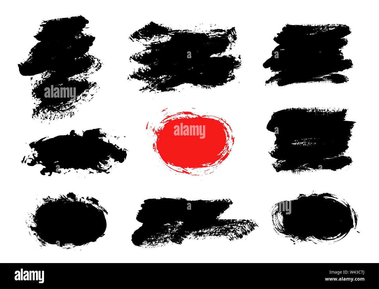 Japanese brush strokes paint hi-res stock photography and images - Alamy