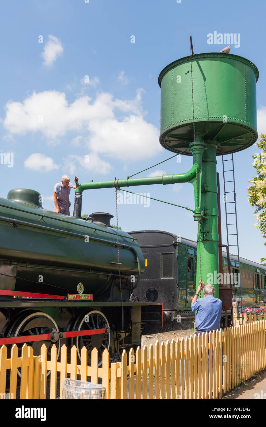 Steam train water tower hi-res stock photography and images - Alamy