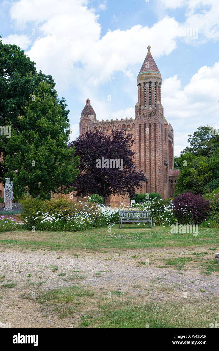 Quarr Abbey, a Benedictine monastery near Ryde, Isle of Wight, England ...