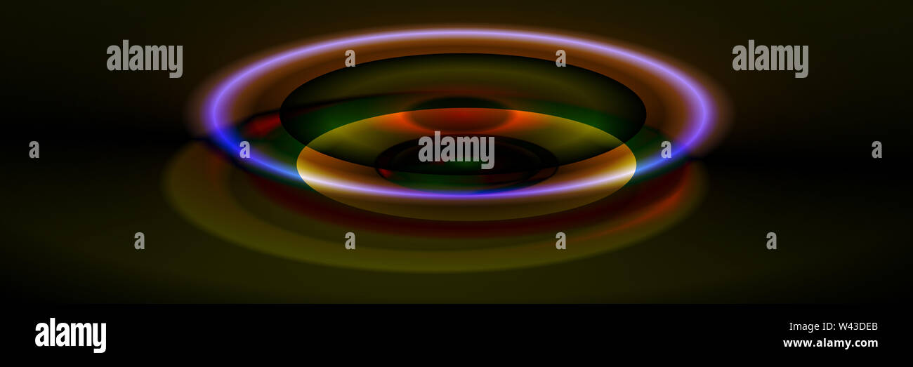 Digital art, panoramic abstract objects, Germany Stock Photo - Alamy