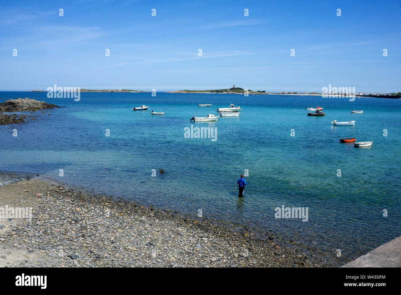 The bay at Fort Grey in Guernsey Channel Islands Stock Photo - Alamy
