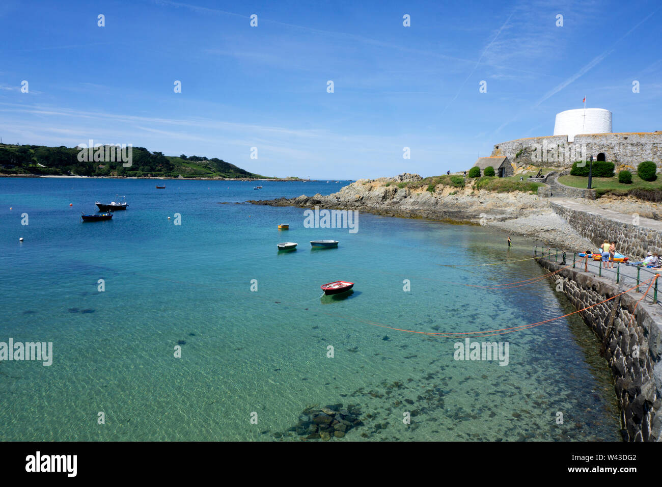 The bay at Fort Grey in Guernsey Channel Islands Stock Photo - Alamy
