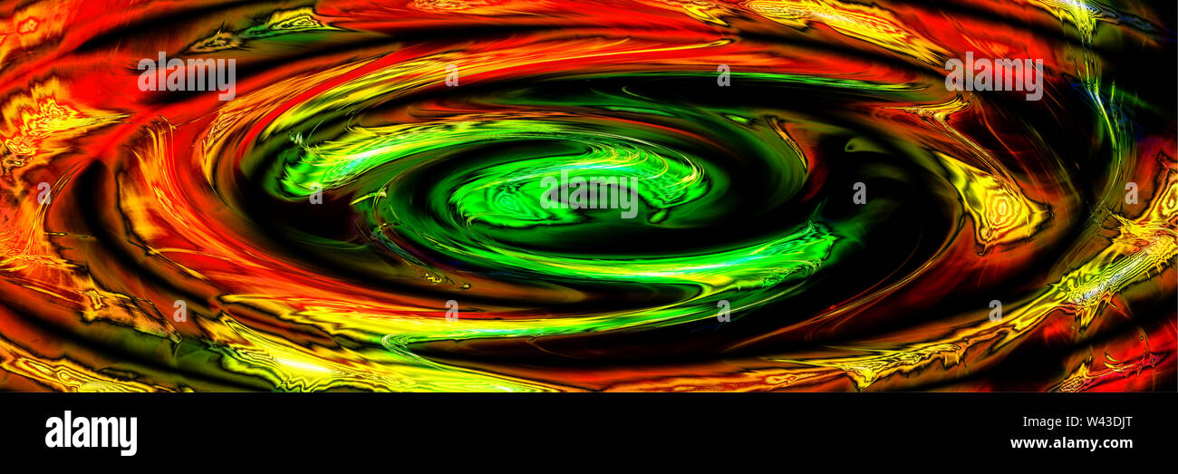 Digital art, panoramic abstract objects, Germany Stock Photo - Alamy