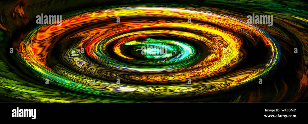 Digital art, panoramic abstract objects, Germany Stock Photo - Alamy