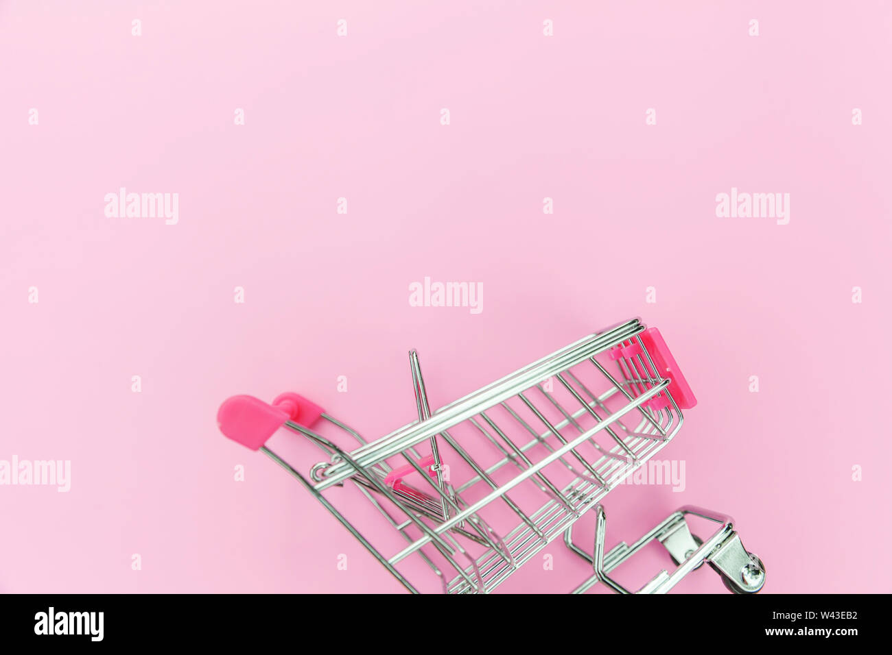 Small supermarket grocery push cart for shopping toy with wheels ...