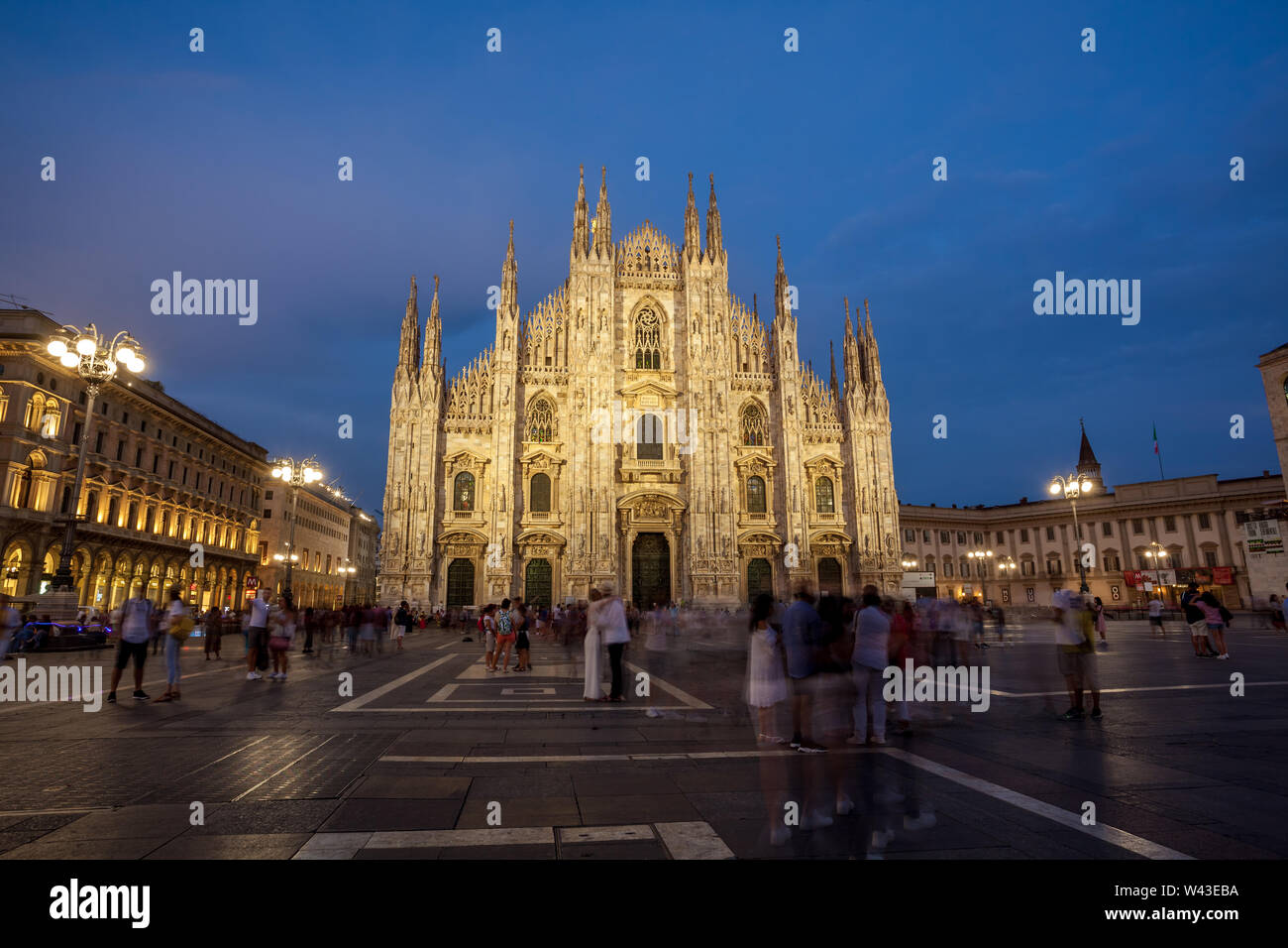 Milan, Italy - 14.08.2018: Milan Cathedral, Duomo di Milano, Italy, one ...