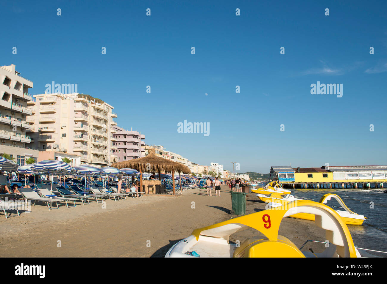 Albania, Balkan Peninsula, Durres, Beach Stock Photo - Alamy