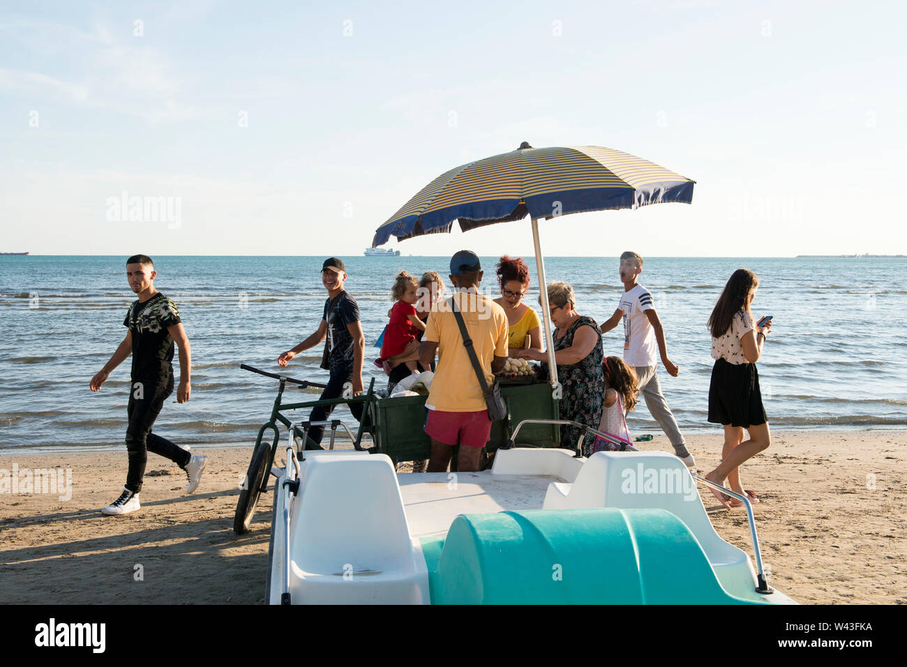 Albania, Balkan Peninsula, Durres, Beach Stock Photo - Alamy