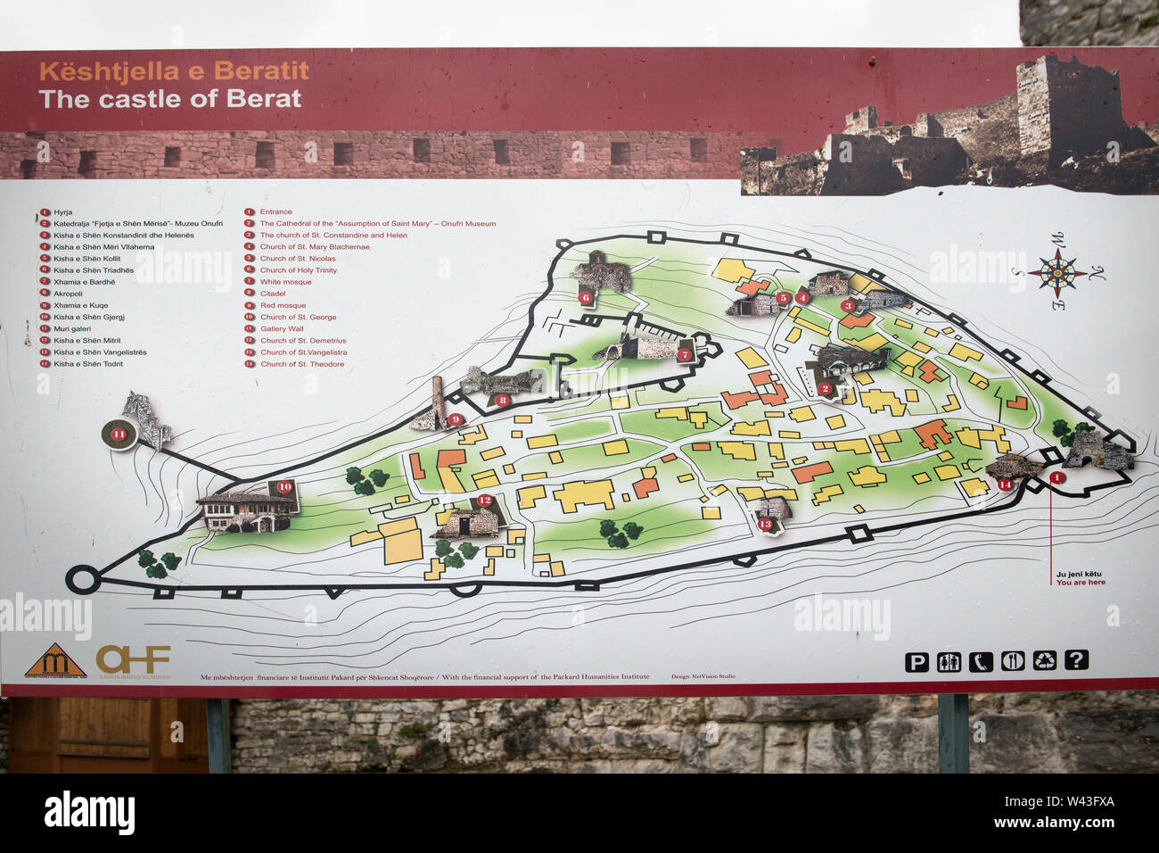 Albania, Balkan Peninsula, Berat, Castle Stock Photo - Alamy