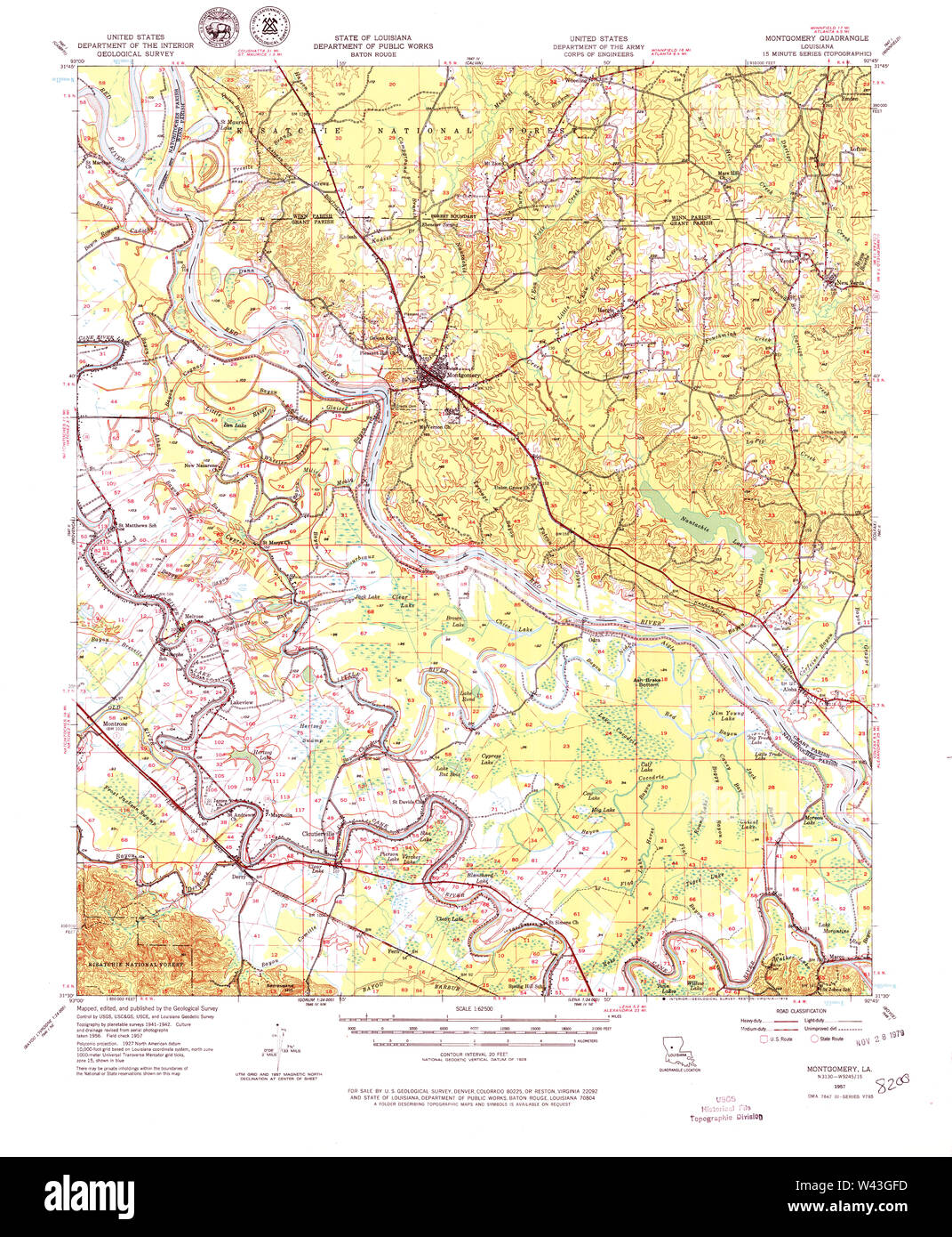 Montgomery louisiana map hi-res stock photography and images - Alamy