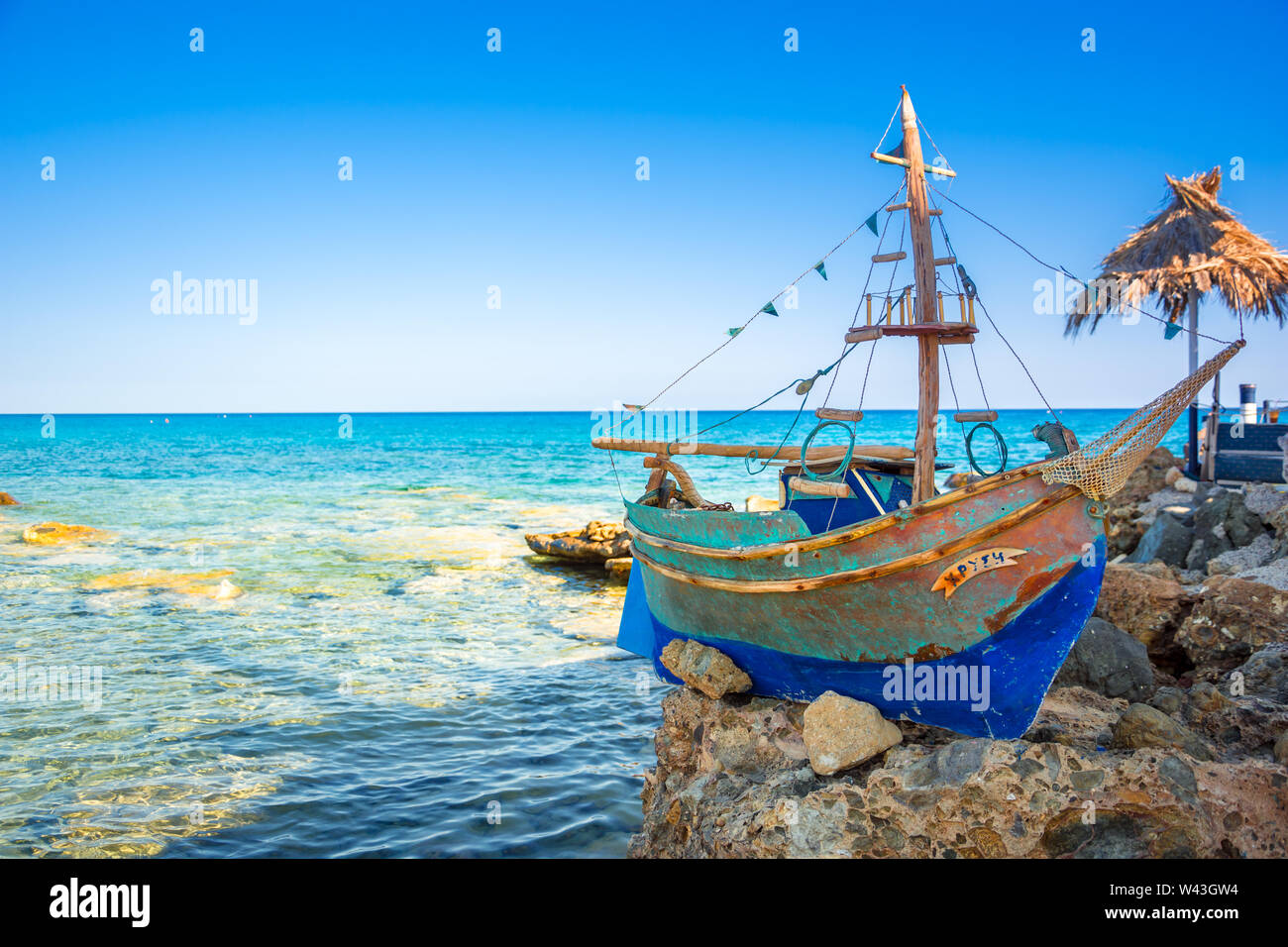 Exotic Chryssi island at the south of Crete, with the amazing Golden ...
