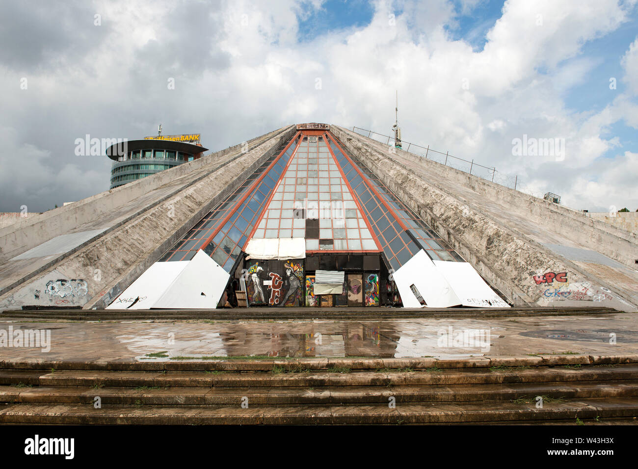 Albania, Balkan Peninsula, Tirana, Pyramid, Center of culture Stock ...