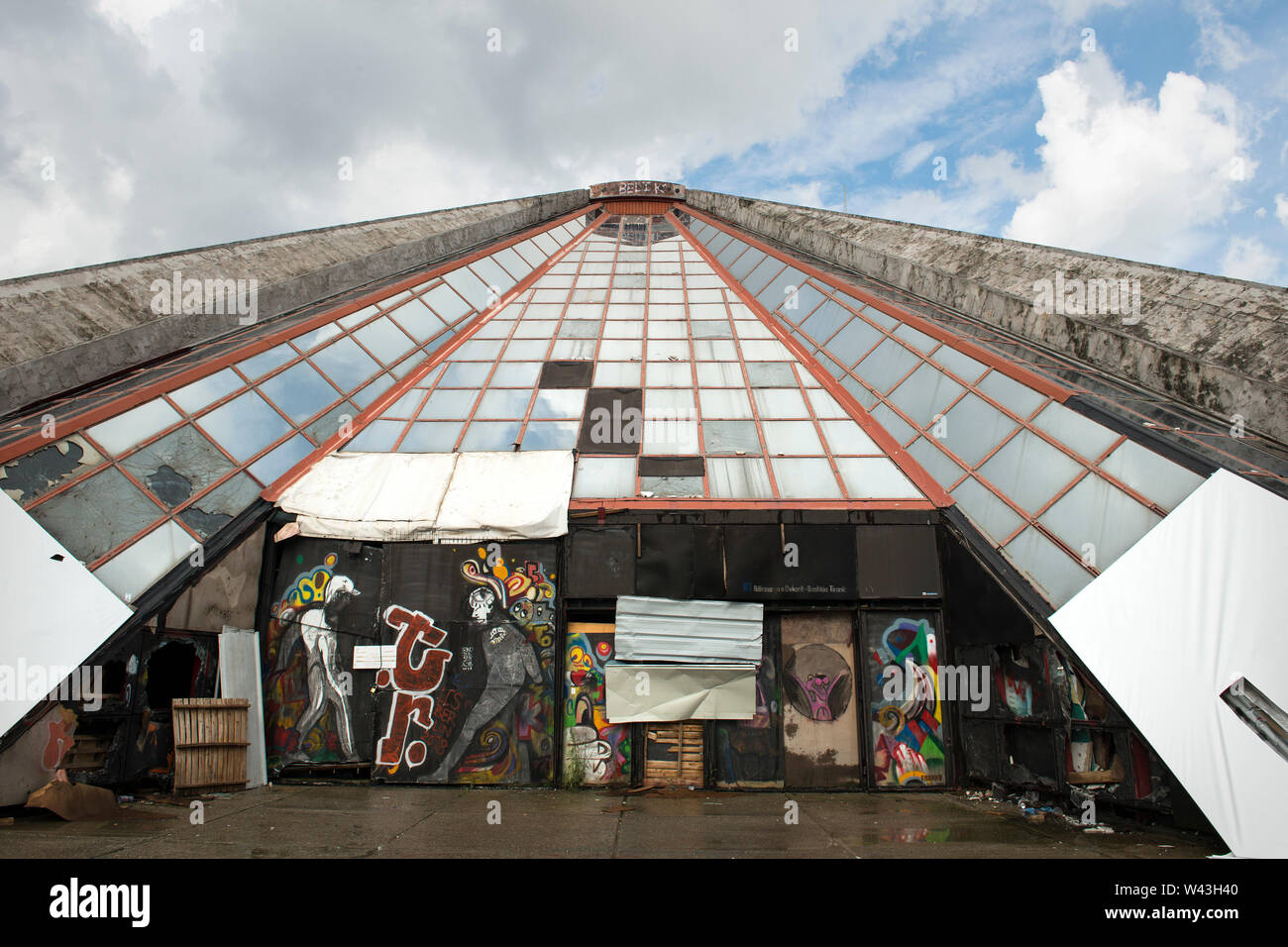 Albania, Balkan Peninsula, Tirana, Pyramid, Center of culture Stock ...