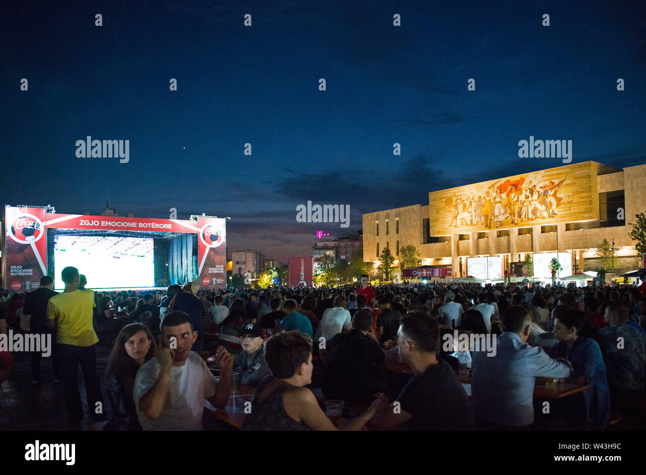 Albania, Balkan Peninsula, Tirana, Night life Stock Photo - Alamy