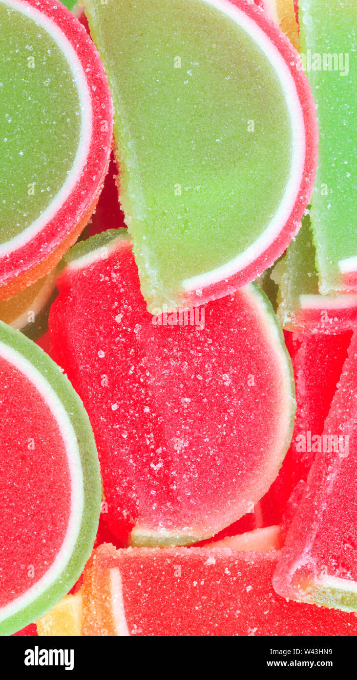 many Multicolor Fruit Jelly Stock Photo - Alamy