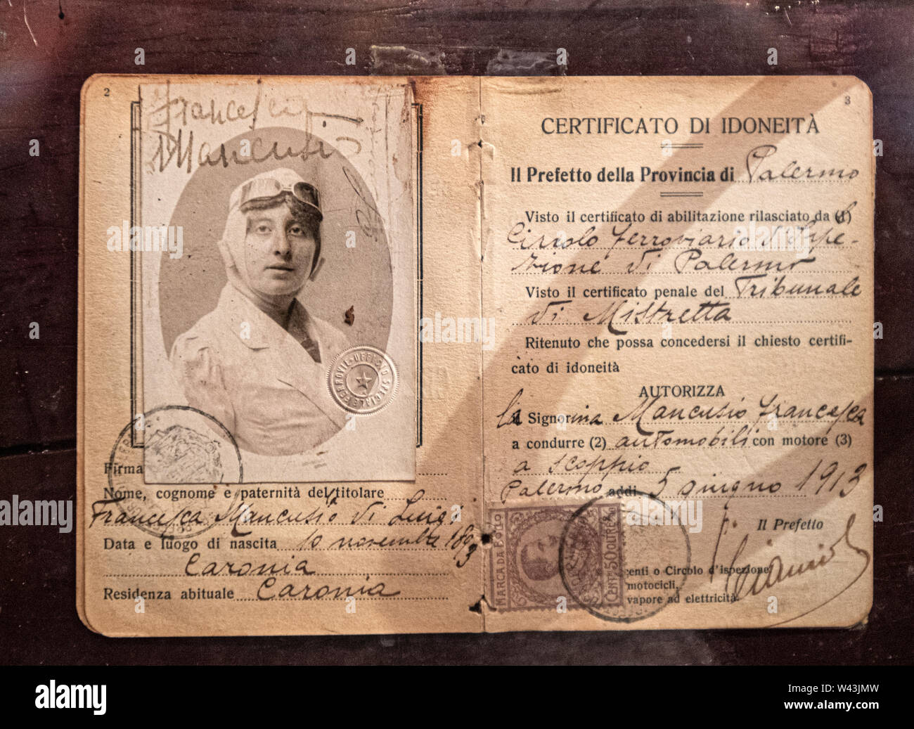 One of the first ladies at the wheel hi-res stock photography and ...