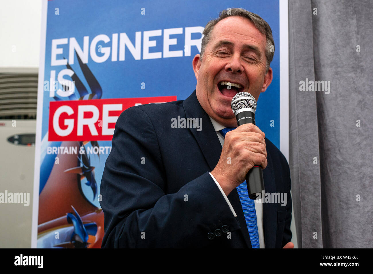 Liam Fox MP, Secretary of State for International Trade unveils the ...