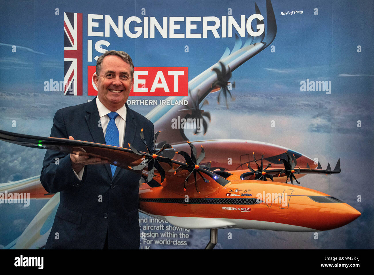 Liam Fox MP, Secretary of State for International Trade unveils the ...