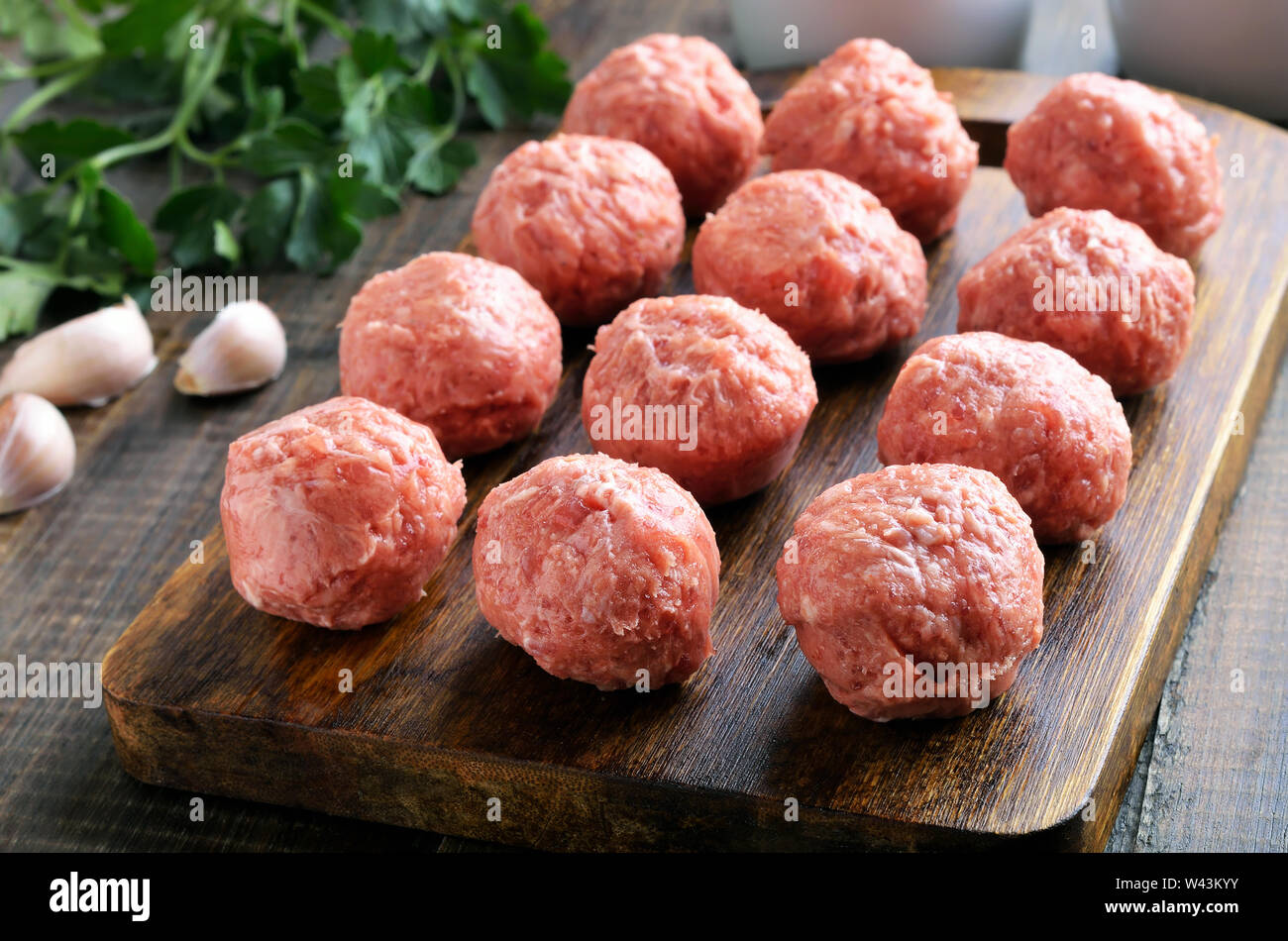 Close up chicken meatballs hi-res stock photography and images - Alamy