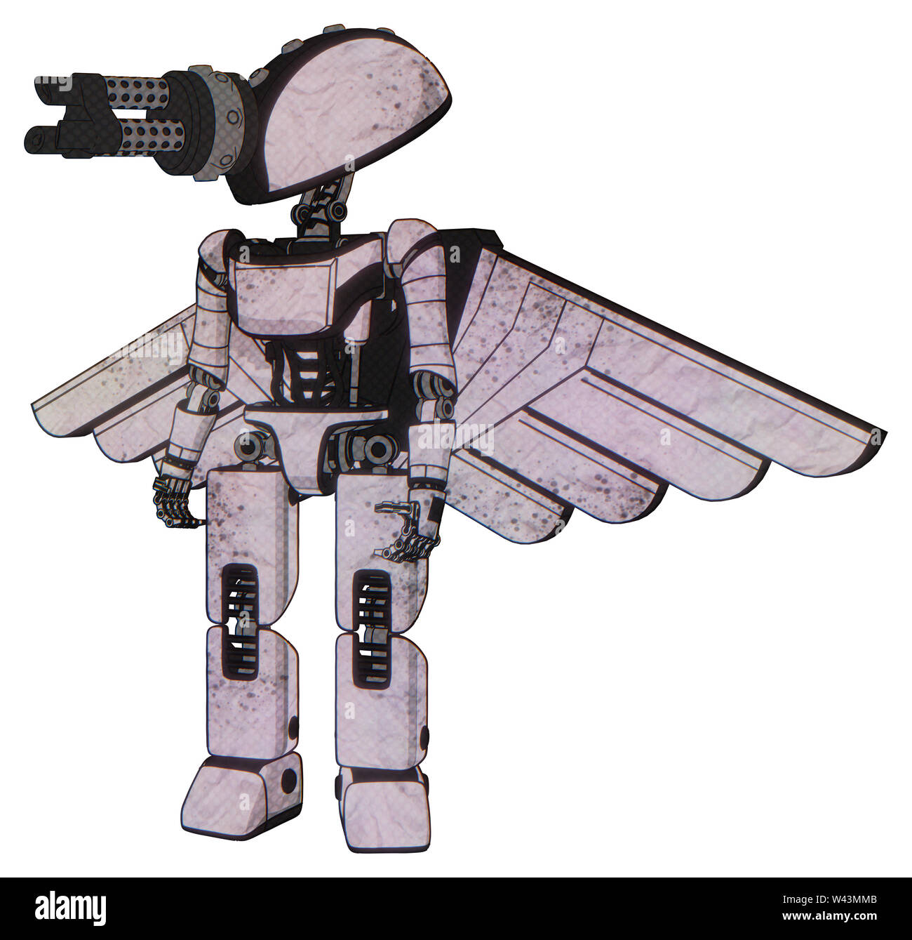 Automaton containing elements: gatling gun face design, light chest ...